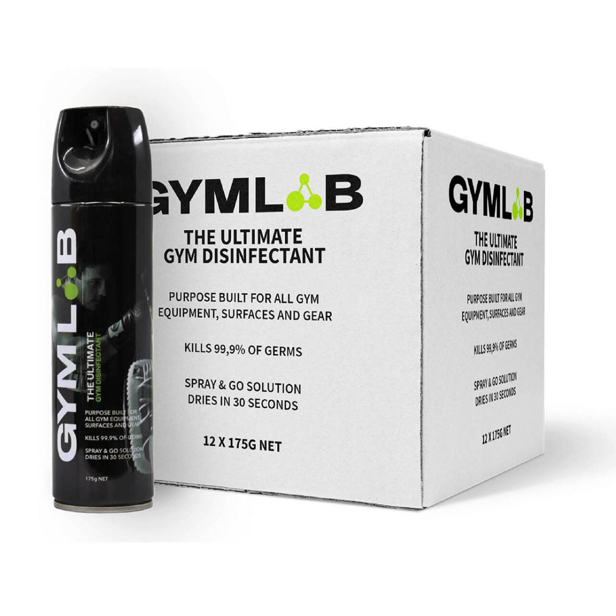 Gym Lab Disinfectant Spray - 1 carton (12 cans) – Gymlab